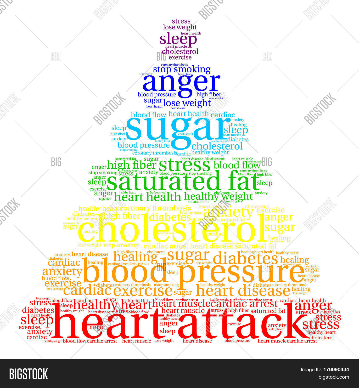 Heart Attack Word Vector & Photo (Free Trial) | Bigstock