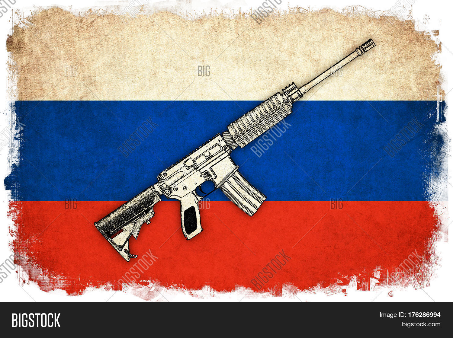 Russia Grunge Flag Image & Photo (Free Trial) | Bigstock