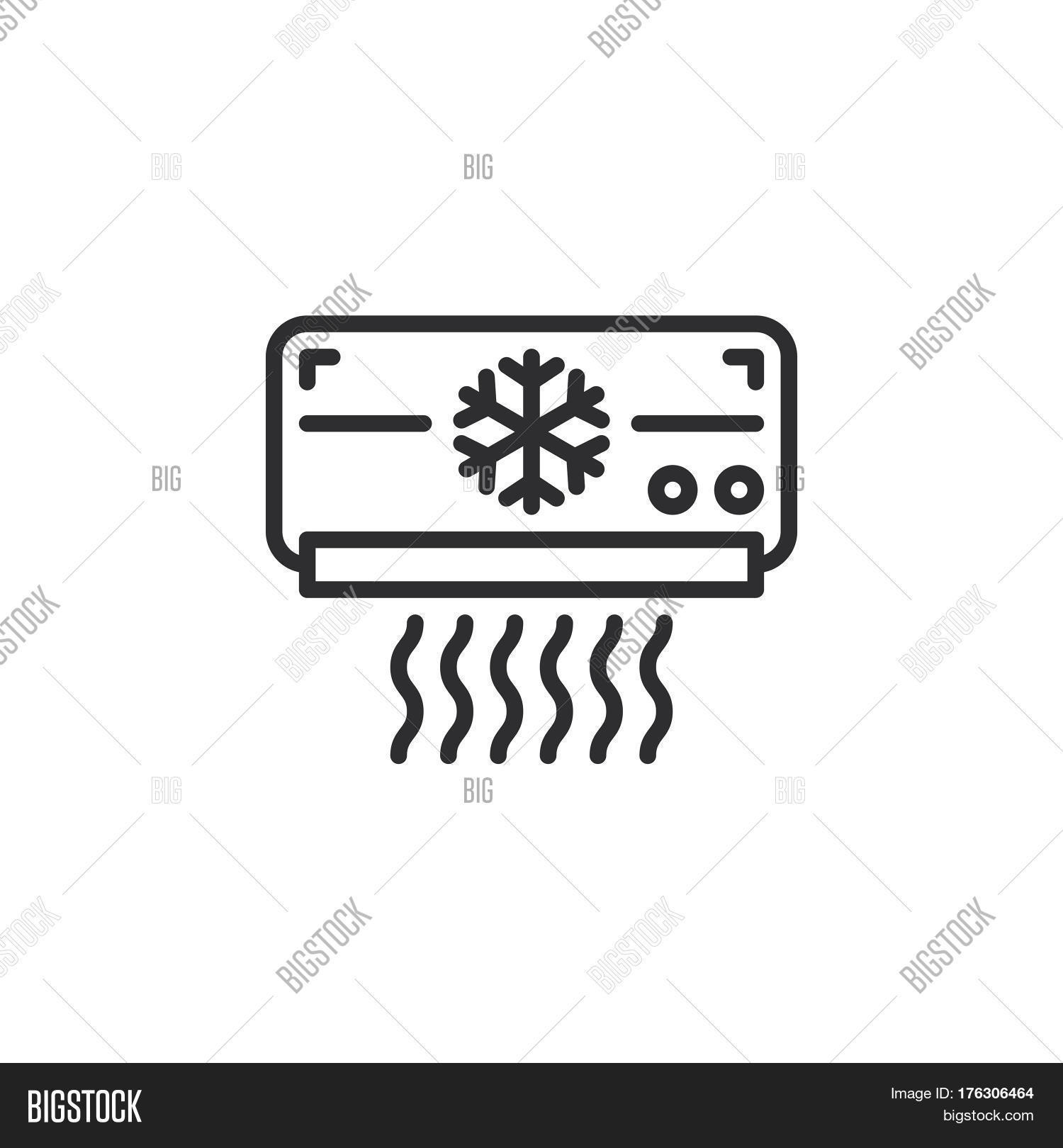 Air Conditioner Line Vector & Photo (Free Trial) | Bigstock