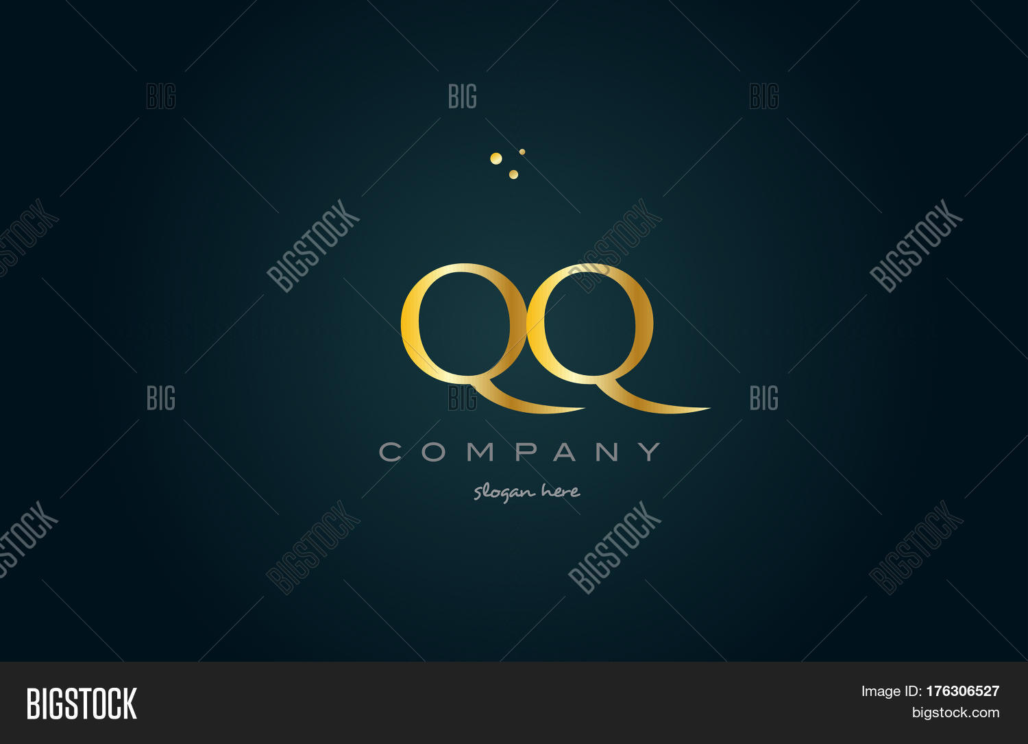Qq Q Q Gold Golden Vector & Photo (Free Trial) | Bigstock