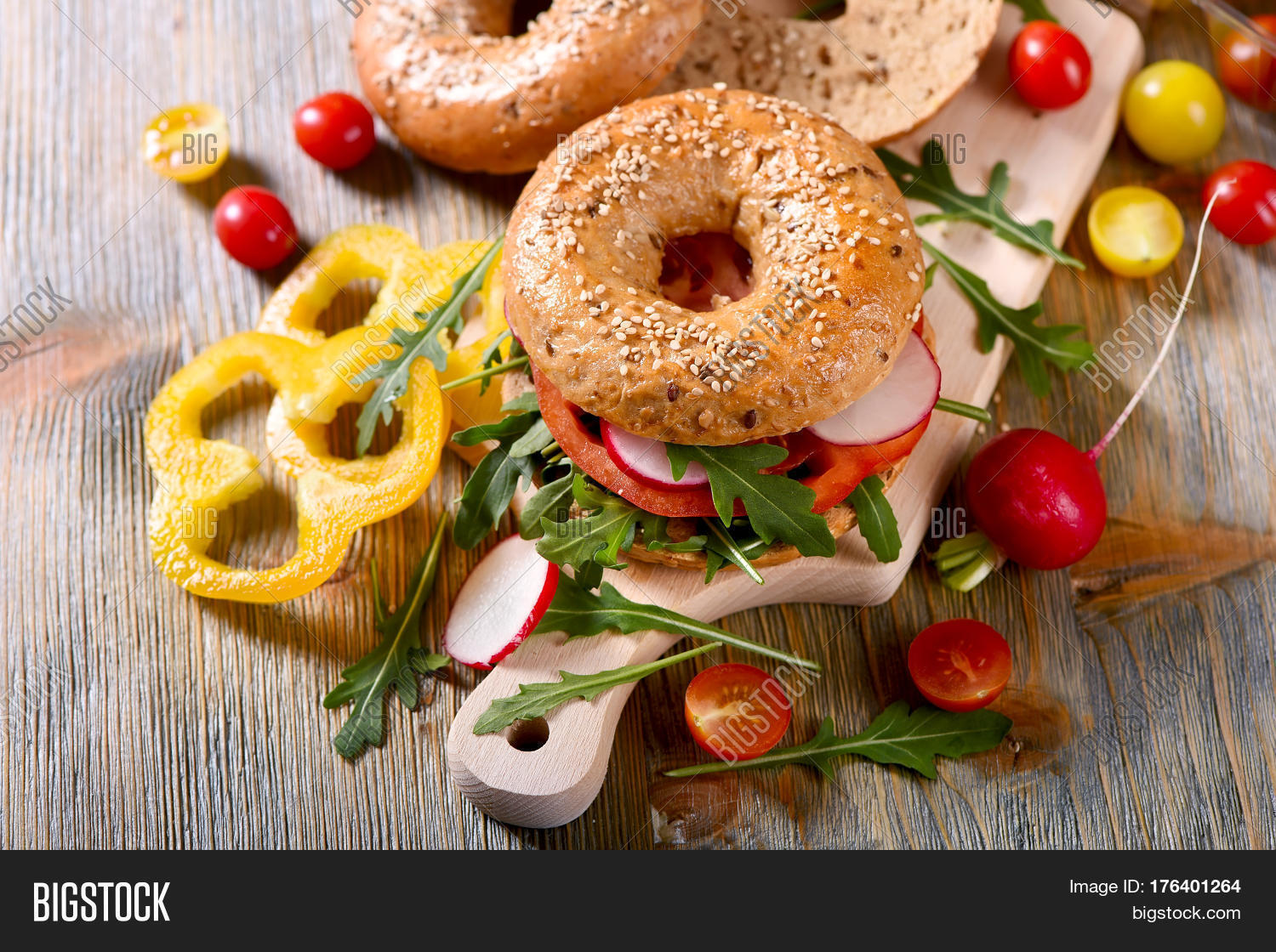 Vegetarian Bagel Image & Photo (Free Trial) | Bigstock