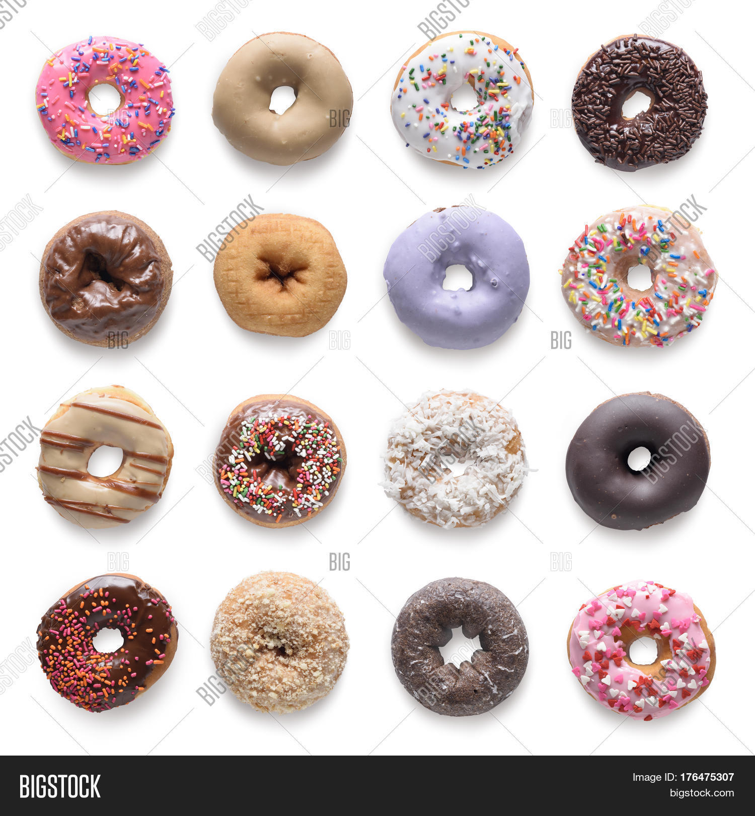 Set Assorted Donuts Image & Photo (Free Trial) | Bigstock