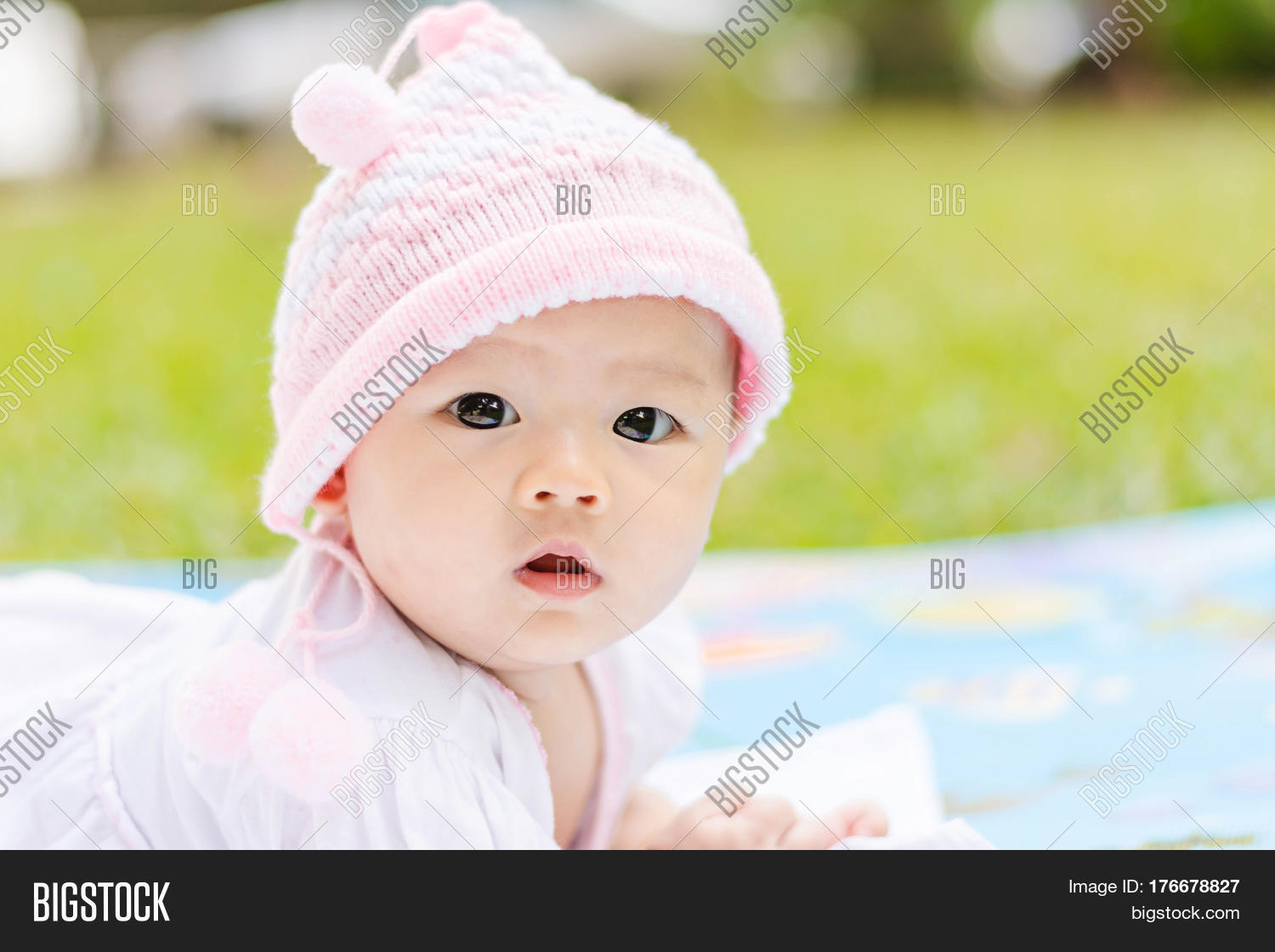 Cute Asian Baby Lie Image & Photo (Free Trial) | Bigstock