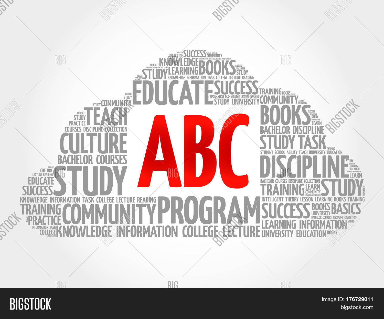 Abc Word Cloud Collage Image & Photo (Free Trial) | Bigstock
