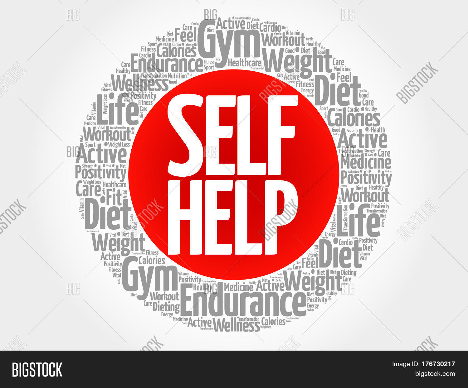 Self Help Circle Stamp Image & Photo (Free Trial) | Bigstock