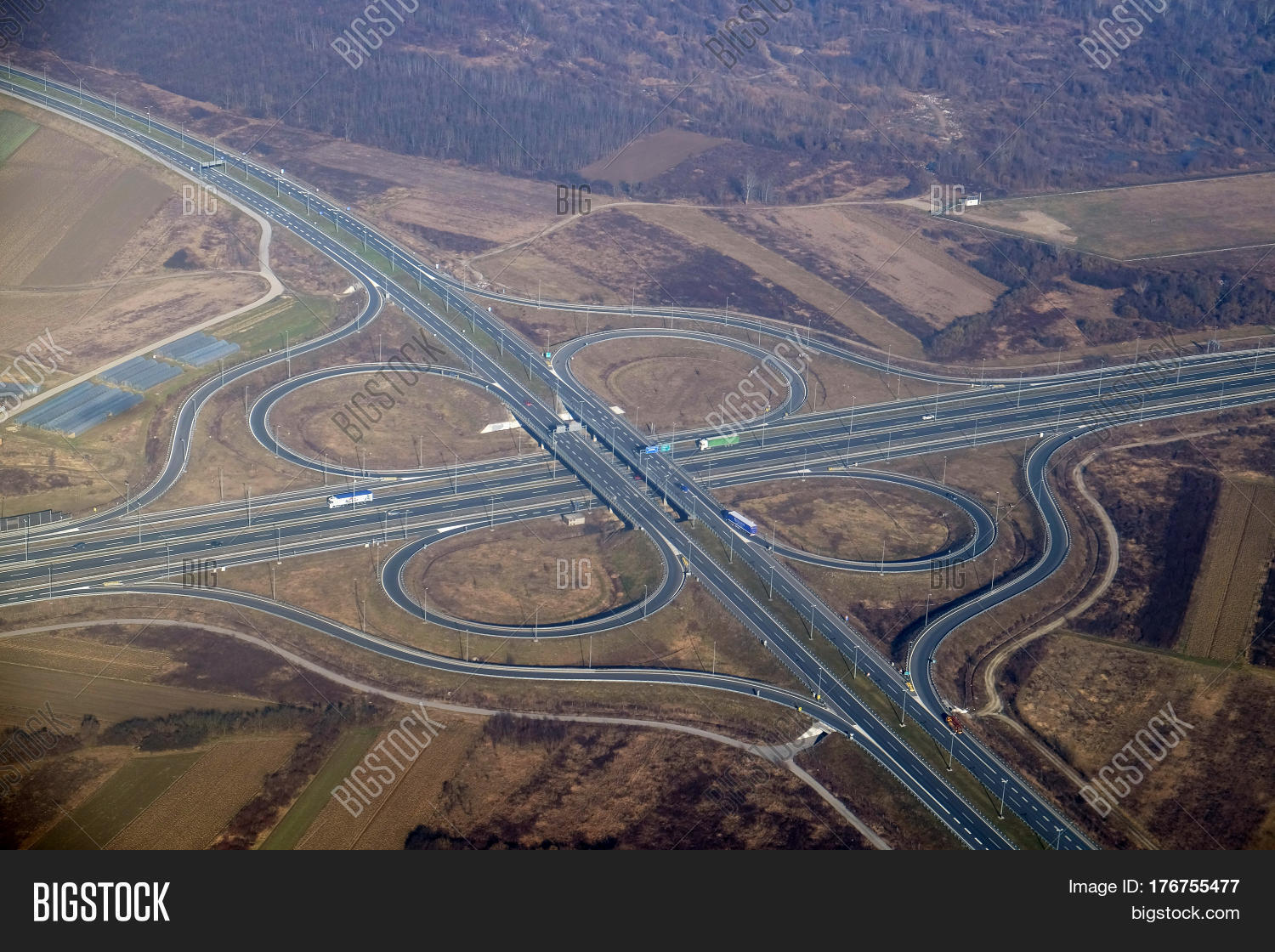 Aerial Highway Image & Photo (Free Trial) | Bigstock