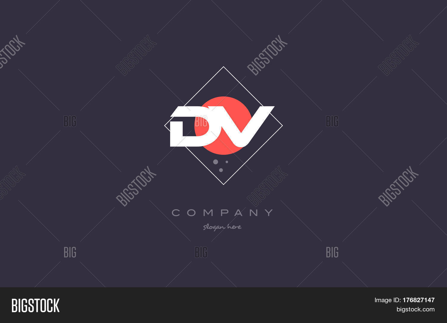 Dv D V Vintage Retro Vector & Photo (Free Trial) | Bigstock