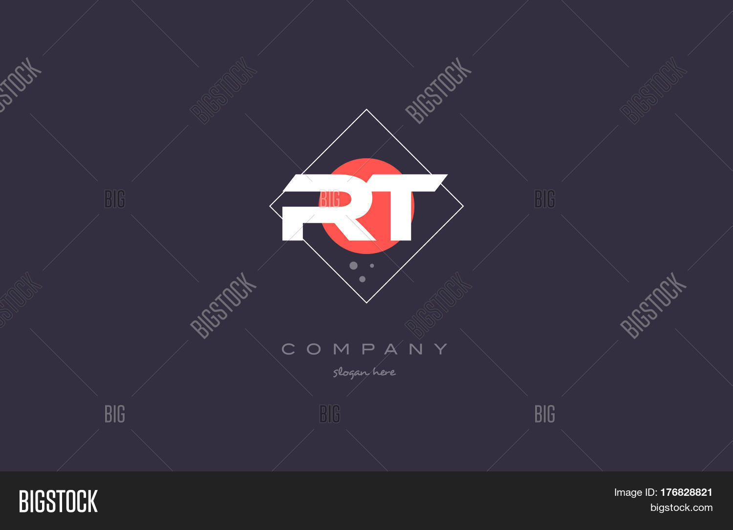 Rt R T Vintage Retro Vector & Photo (Free Trial) | Bigstock
