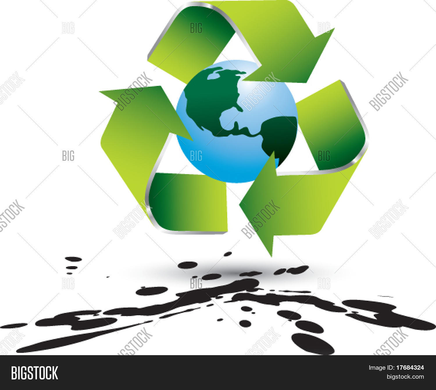 Recycle Symbol Around Vector & Photo (Free Trial) | Bigstock
