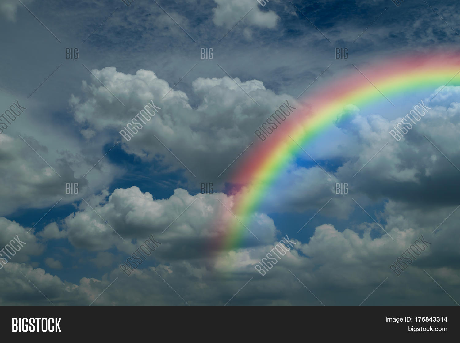 Blue Sky Cloud Rainbow Image & Photo (Free Trial) | Bigstock
