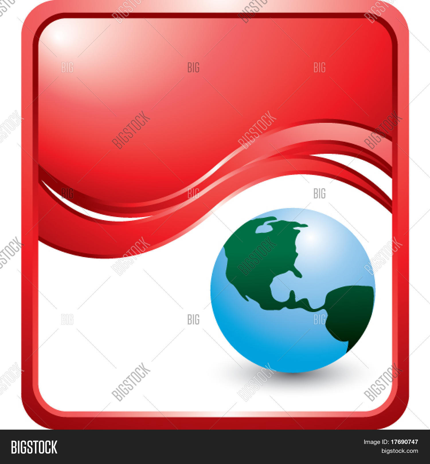 Earth On Modern Wave Vector & Photo (Free Trial) | Bigstock