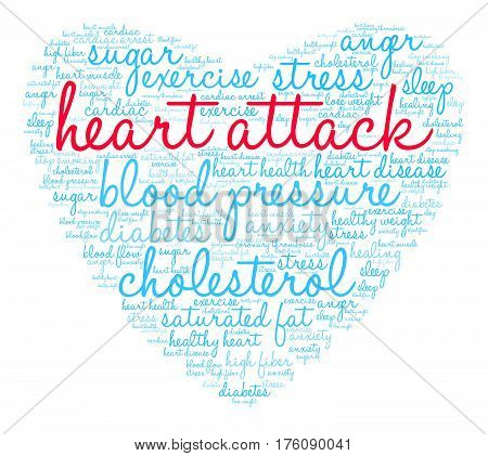 Heart Attack Word Vector & Photo (Free Trial) | Bigstock