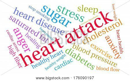 Heart Attack Word Vector & Photo (Free Trial) | Bigstock