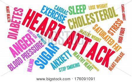 Heart Attack Word Vector & Photo (Free Trial) | Bigstock