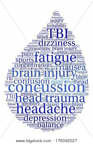 Concussion Word Cloud Vector & Photo (Free Trial) | Bigstock
