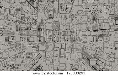 3D Model City. 3D Image & Photo (Free Trial) | Bigstock
