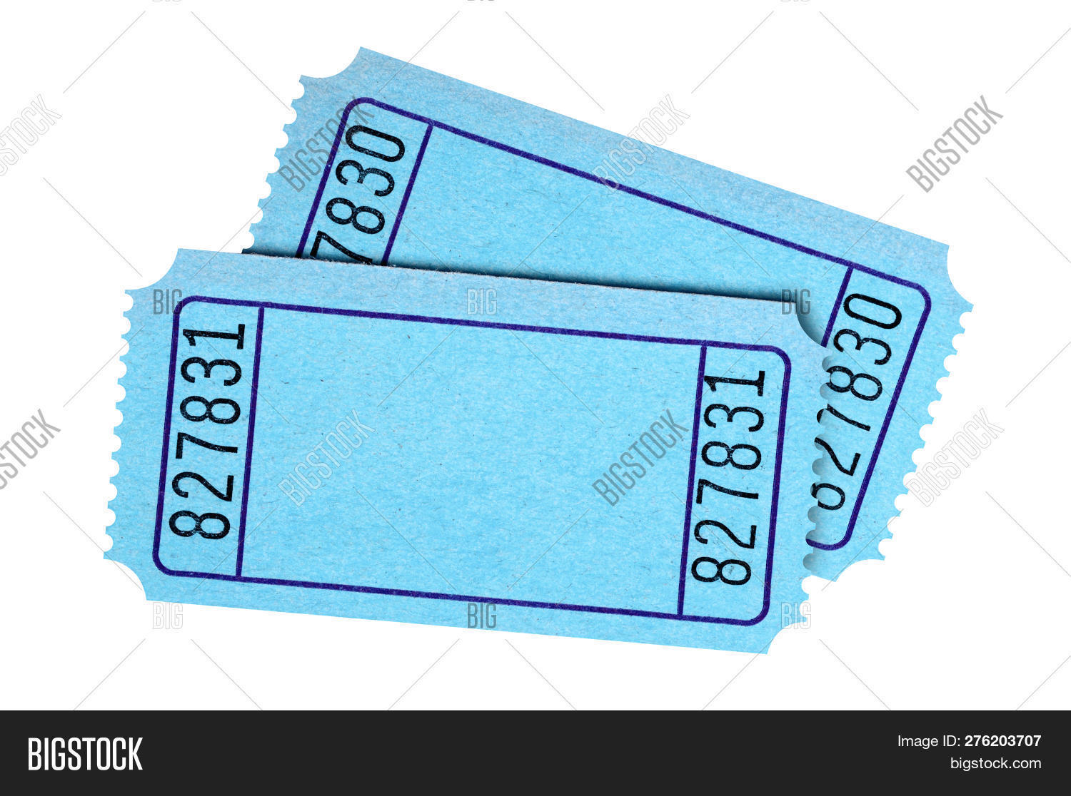 Pair Blank Blue Raffle Image & Photo (Free Trial) | Bigstock