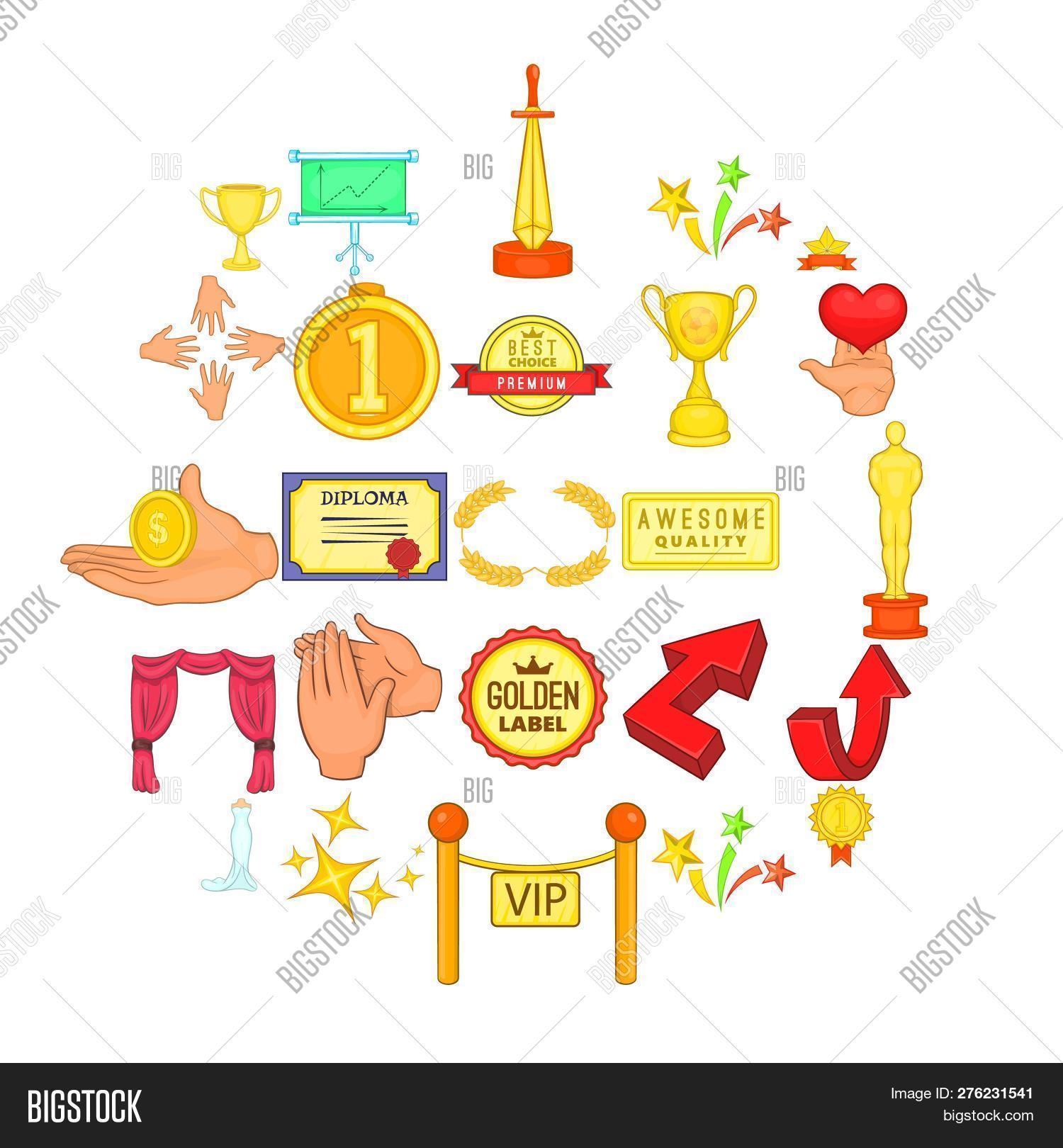 Stipend Icons Set. Image & Photo (Free Trial) | Bigstock
