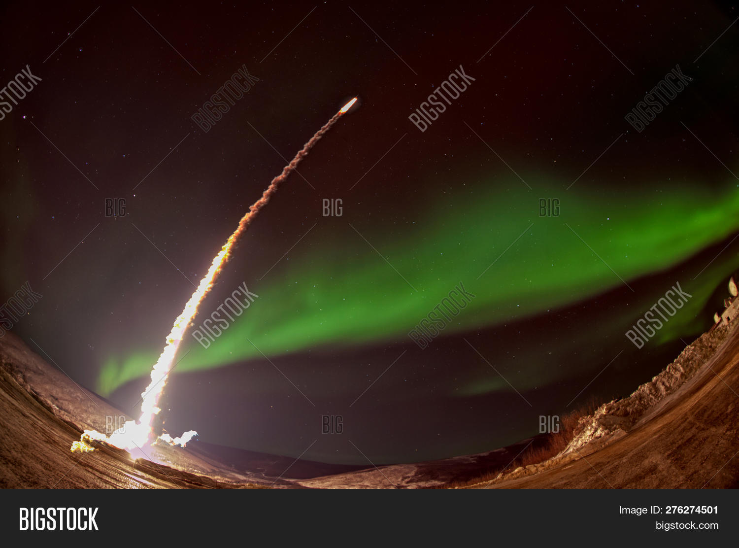 Missile Launch Night Image & Photo (Free Trial) | Bigstock