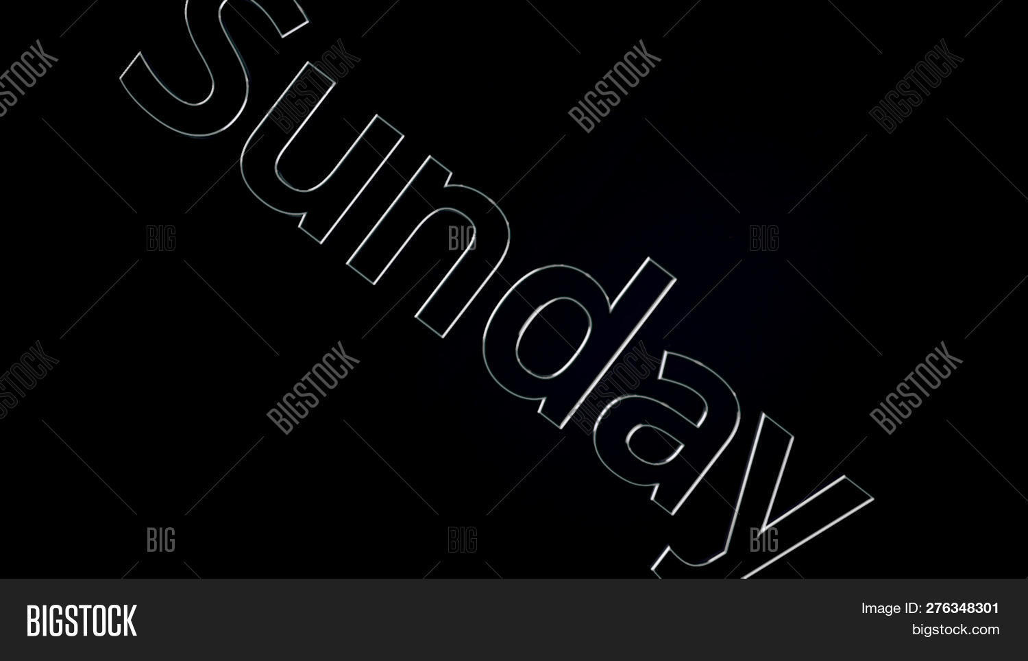 Sunday Title. Word Image & Photo (Free Trial) | Bigstock