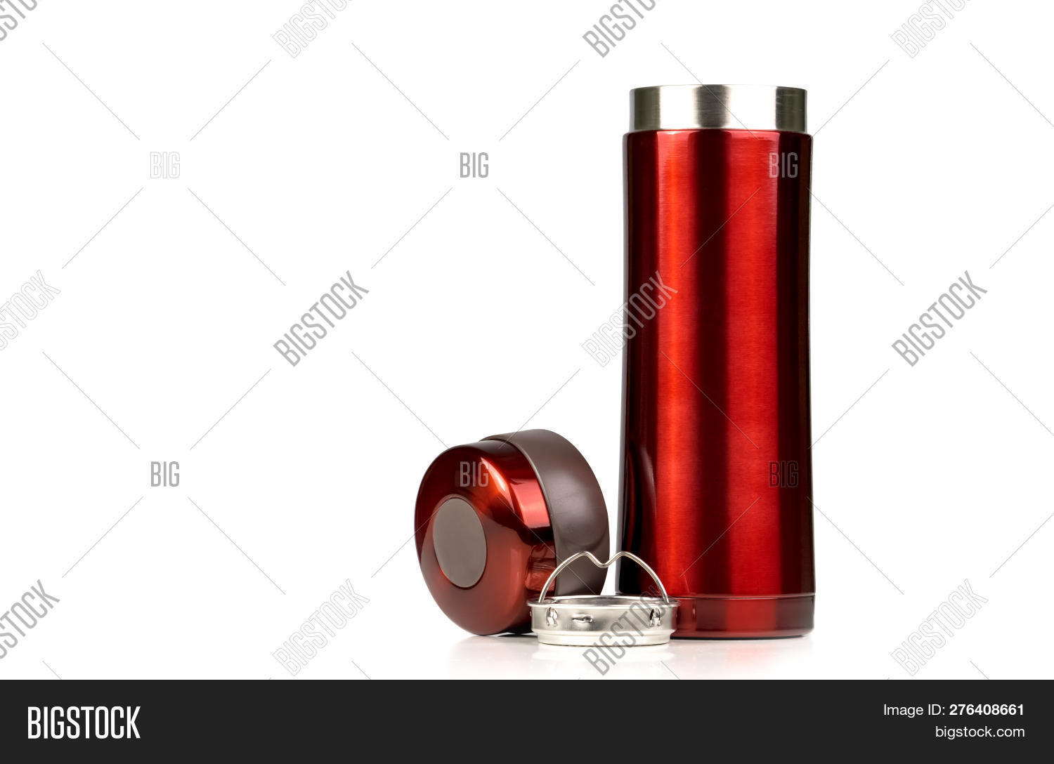 Red Thermos Bottle Image & Photo (Free Trial) | Bigstock