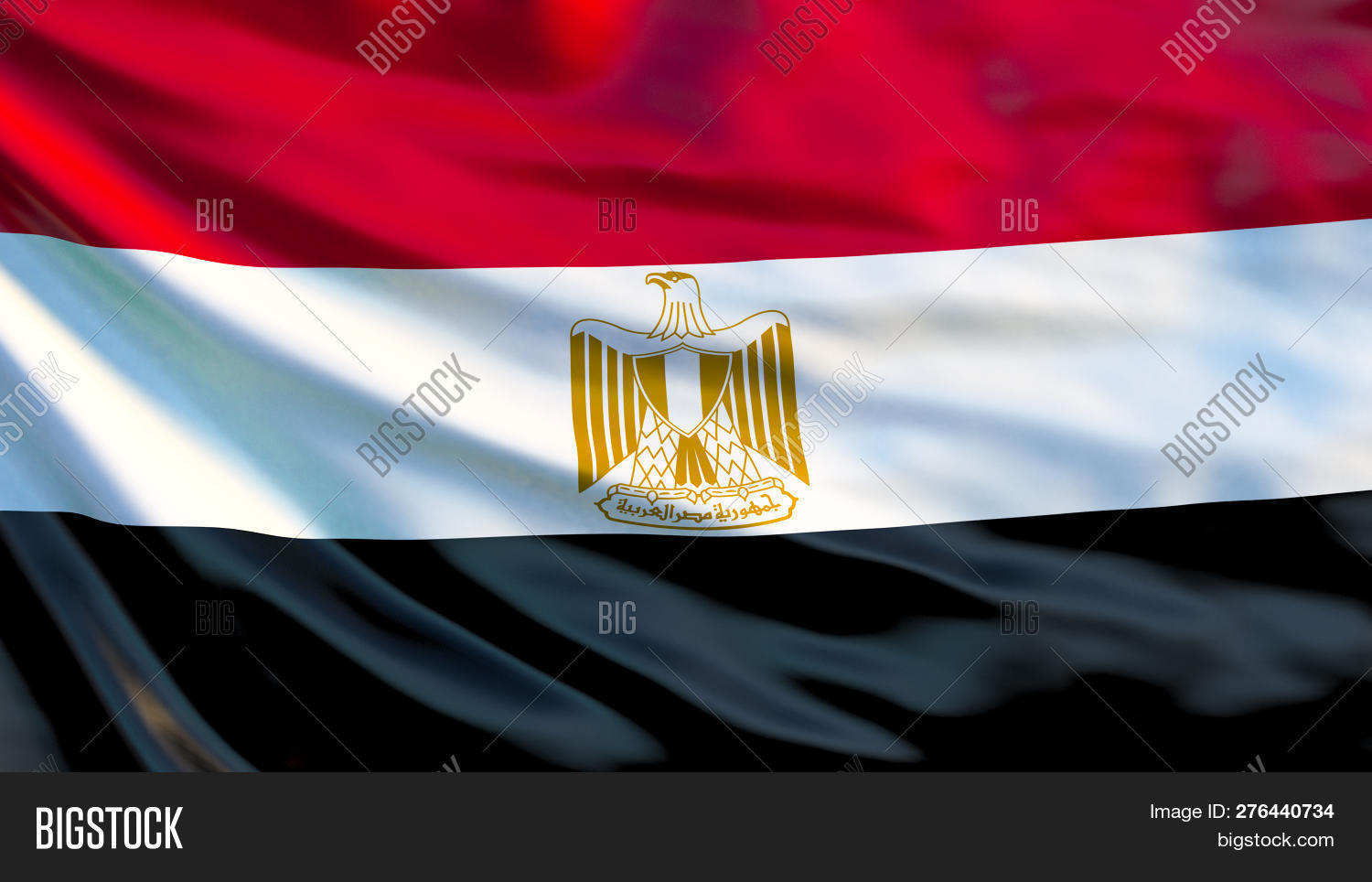 Imagen y foto Egypt Flag. Waving (prueba gratis) | Bigstock