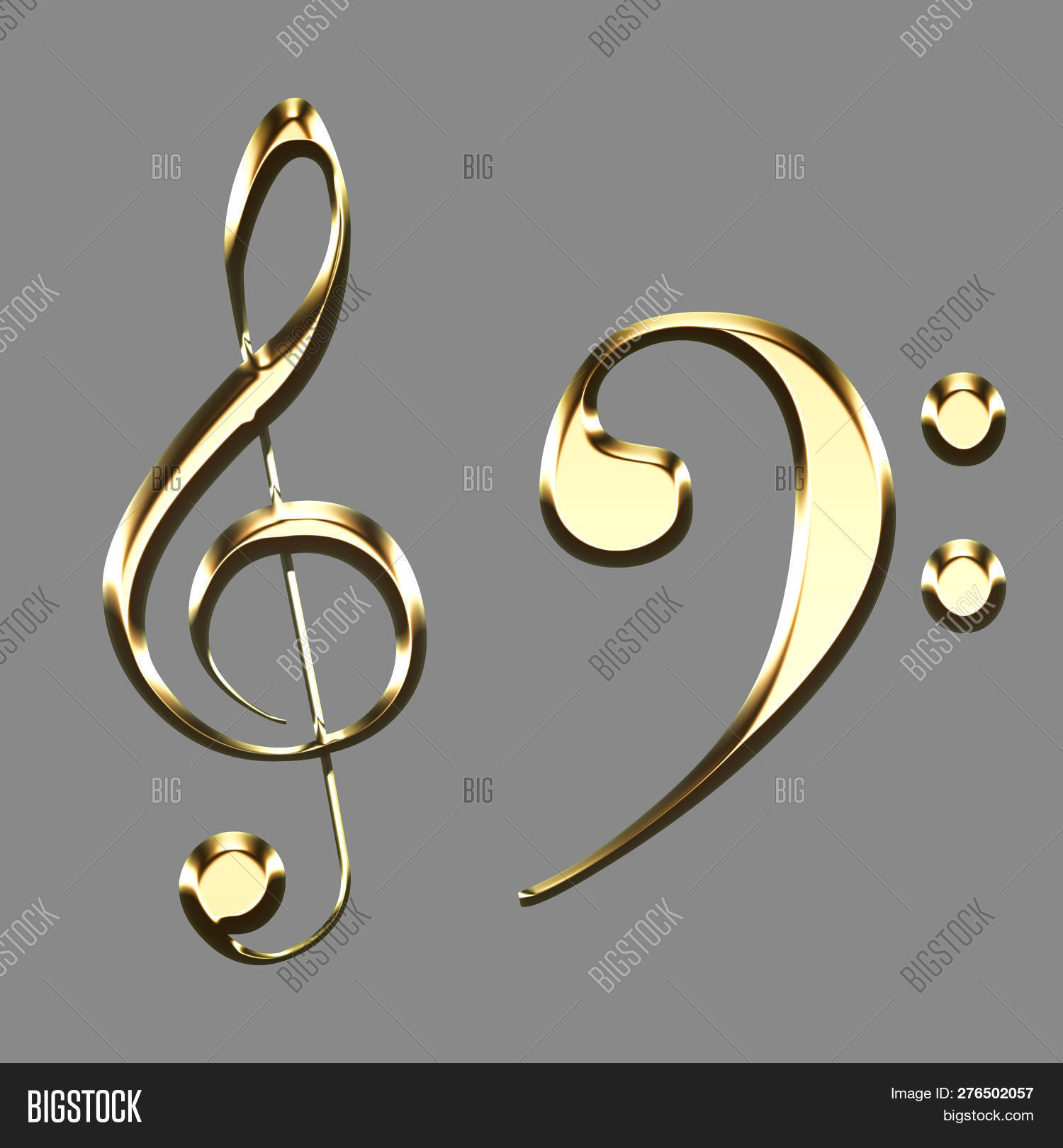 Golden Treble Clef Image & Photo (Free Trial) | Bigstock