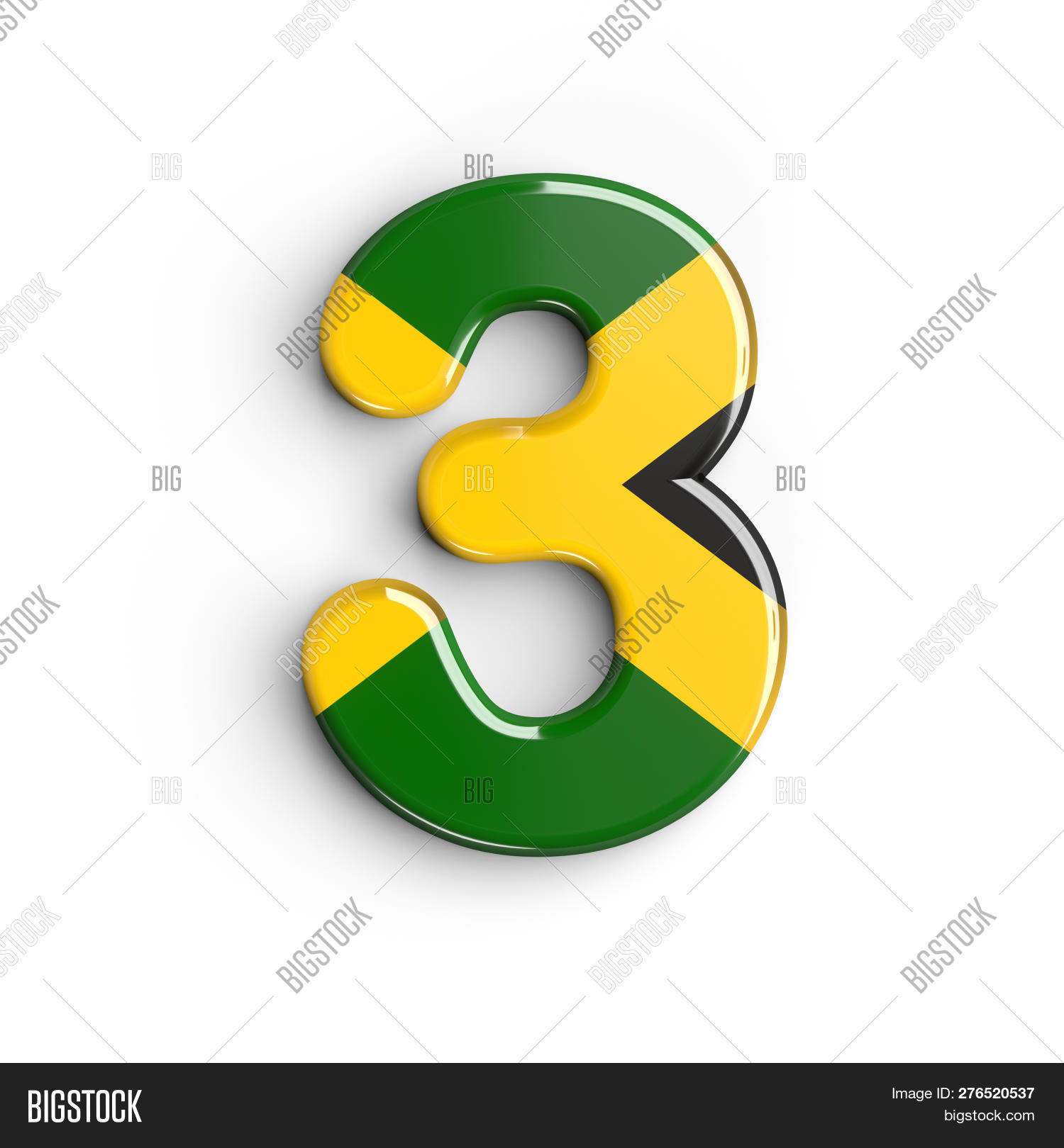 Jamaica Number 3 - 3d Image & Photo (Free Trial) | Bigstock