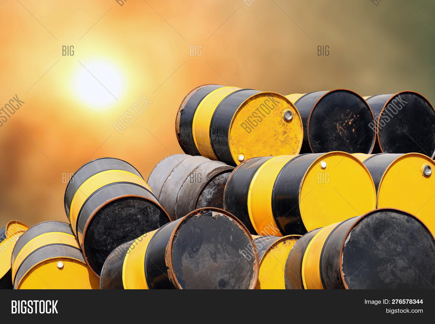 Barrel Oil, Pile Old Image & Photo (Free Trial) | Bigstock