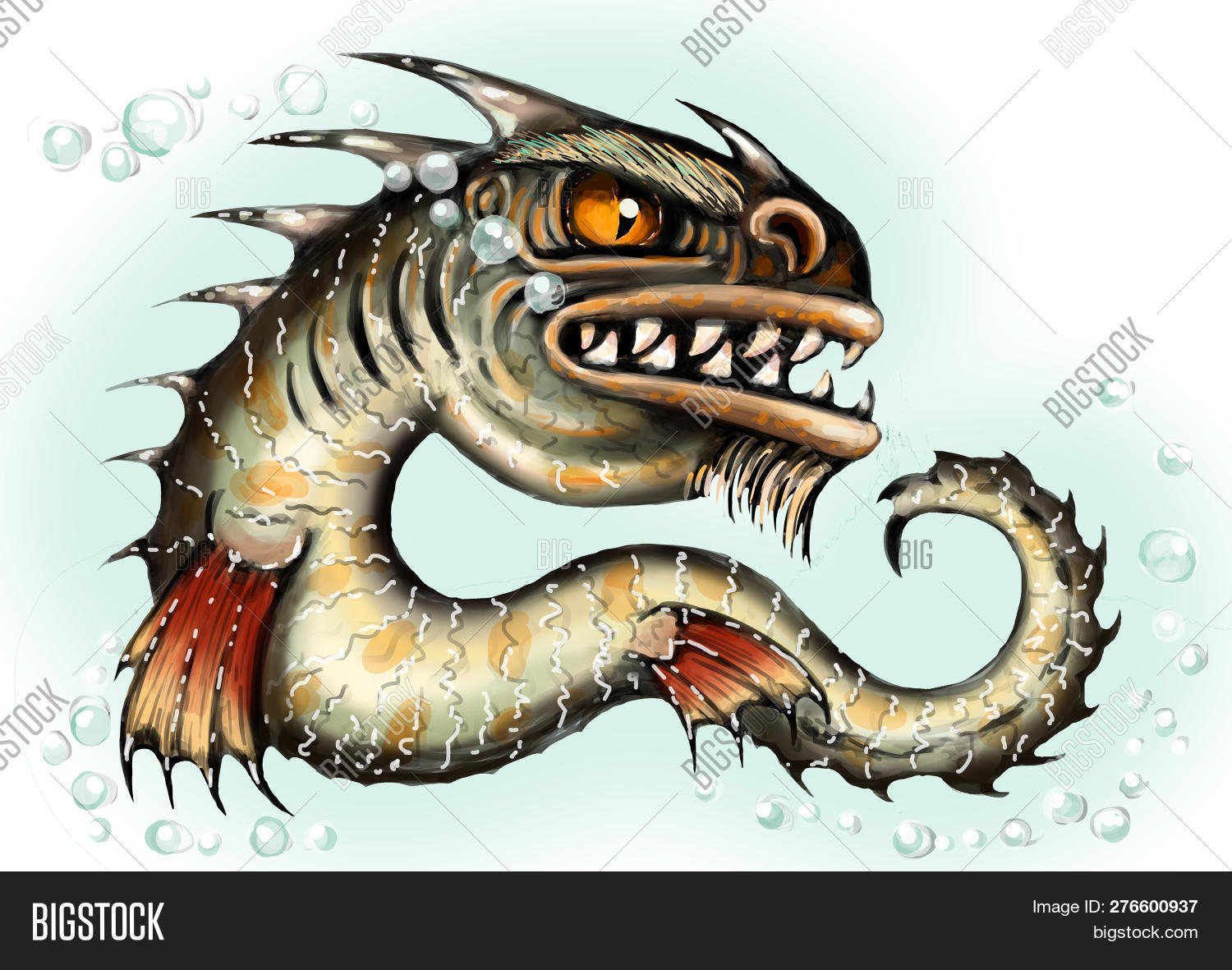 Sea Monster Water Image & Photo (Free Trial) | Bigstock