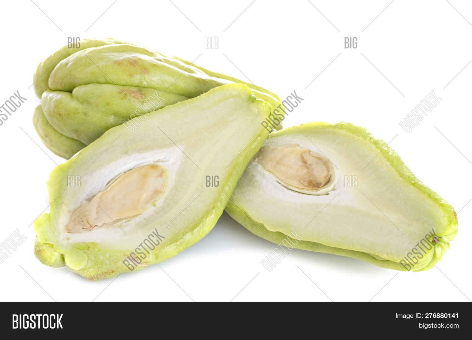 Mirliton Squash Front Image & Photo (Free Trial) | Bigstock