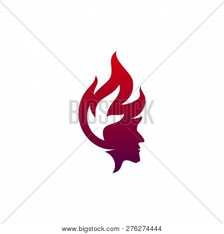 Head Fire Logo Vector & Photo (Free Trial) | Bigstock