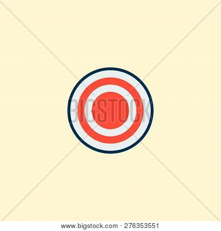 Target Icon Flat Vector & Photo (Free Trial) | Bigstock