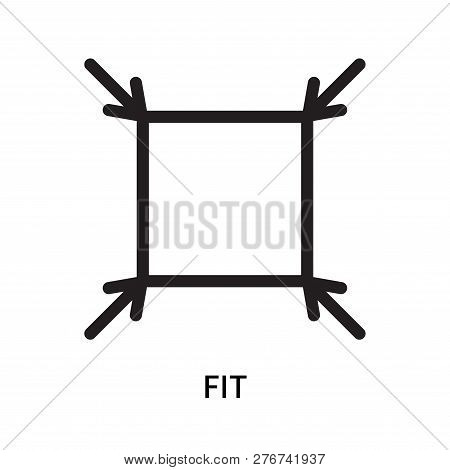 Fit Icon Isolated On Vector & Photo (Free Trial) | Bigstock