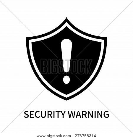 Security Warning Icon Vector & Photo (Free Trial) | Bigstock