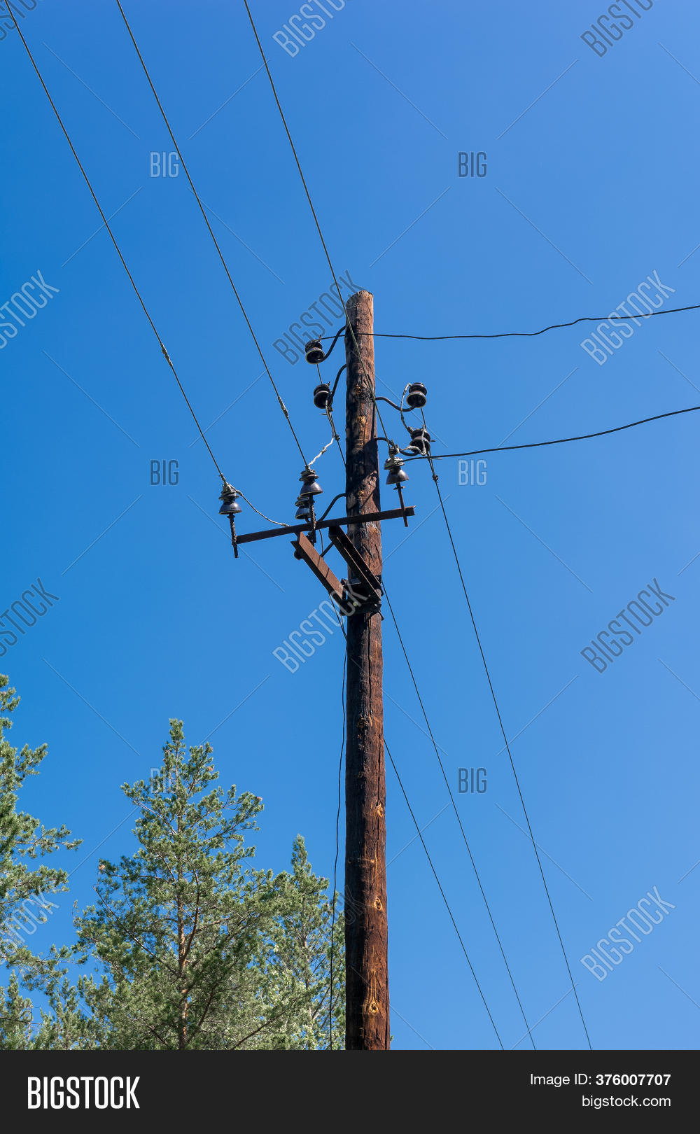 Old Wooden Pole Image & Photo (Free Trial) | Bigstock
