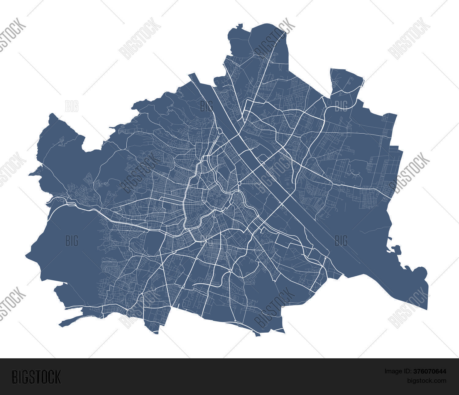 Vienna Map. Detailed Vector & Photo (Free Trial) | Bigstock