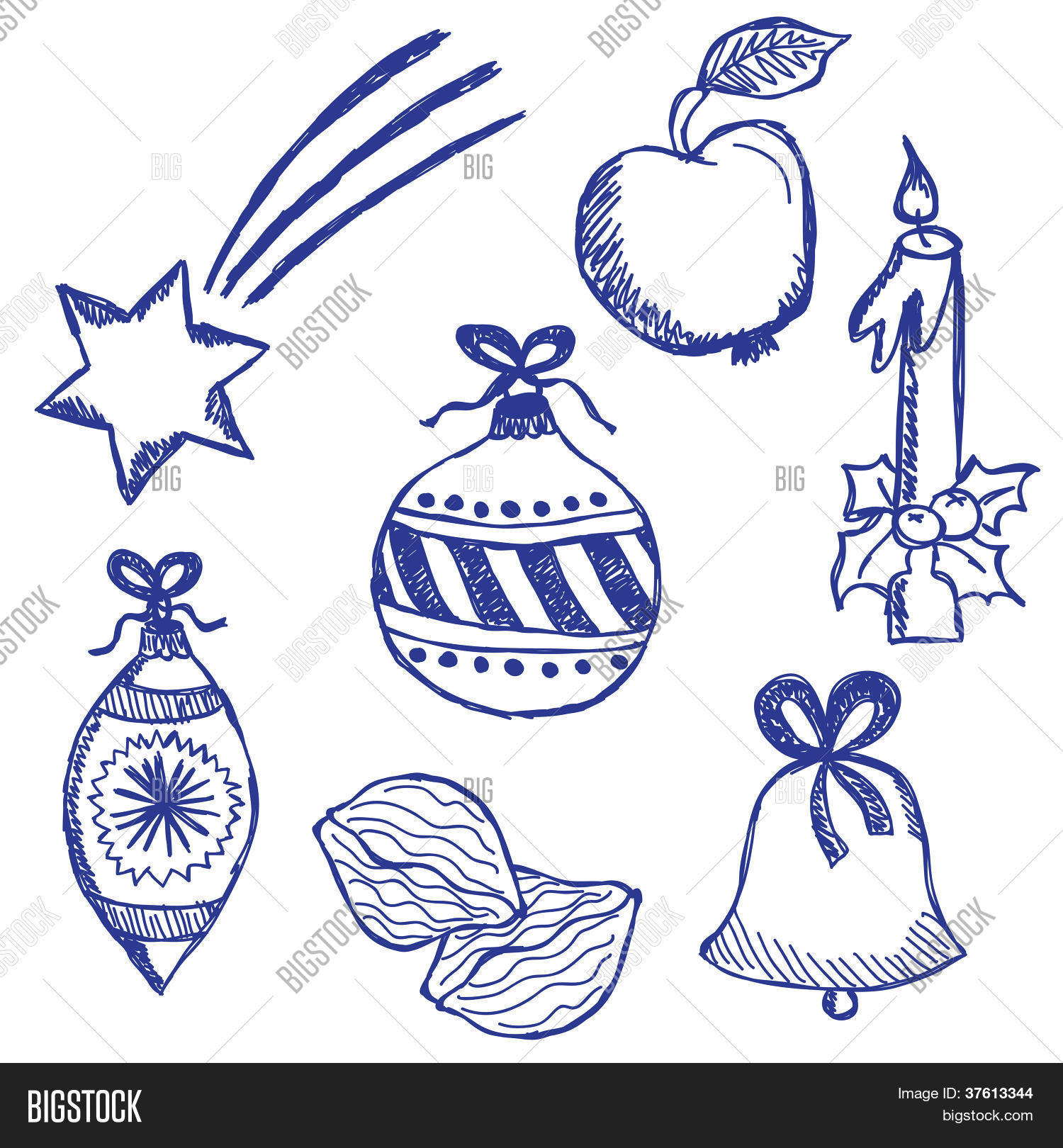 Christmas Symbols Vector & Photo (Free Trial) | Bigstock