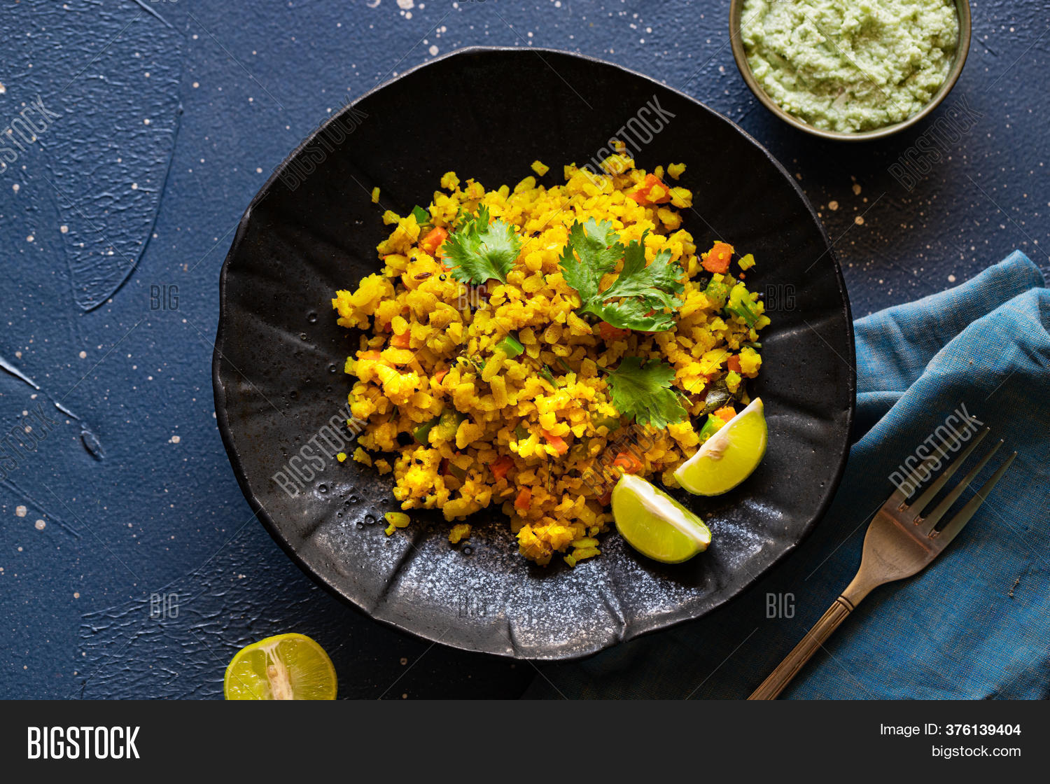 Indian Cuisine. Poha Image & Photo (Free Trial) | Bigstock