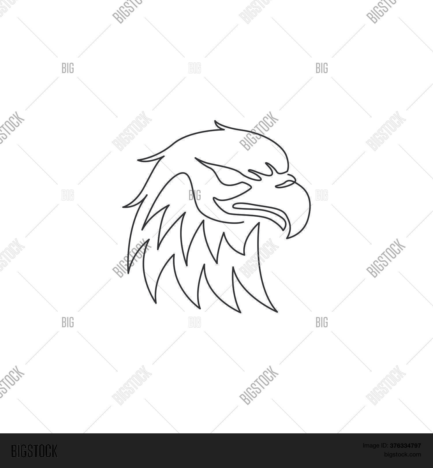One Continuous Line Vector & Photo (Free Trial) | Bigstock
