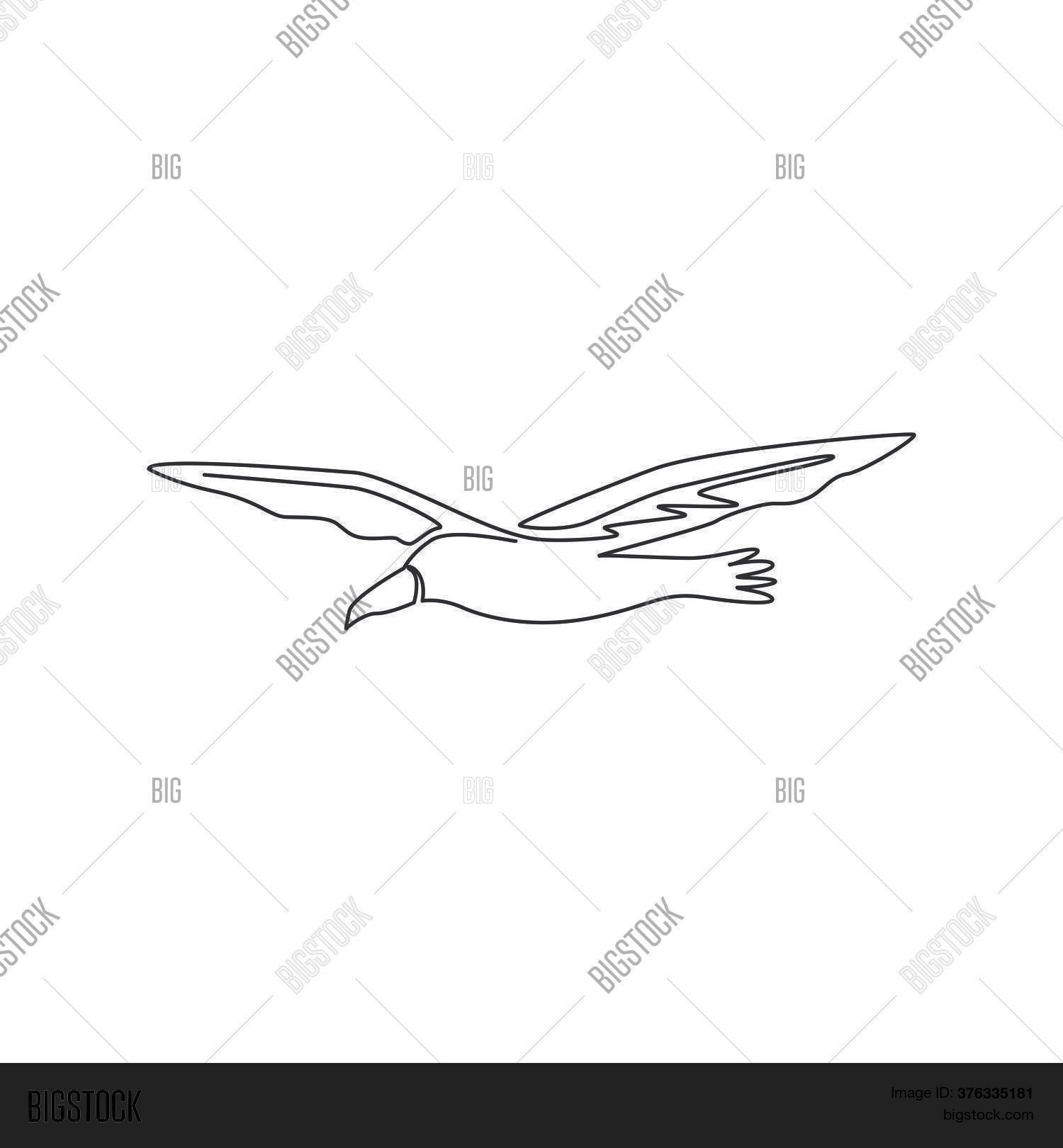 One Continuous Line Vector & Photo (Free Trial) | Bigstock