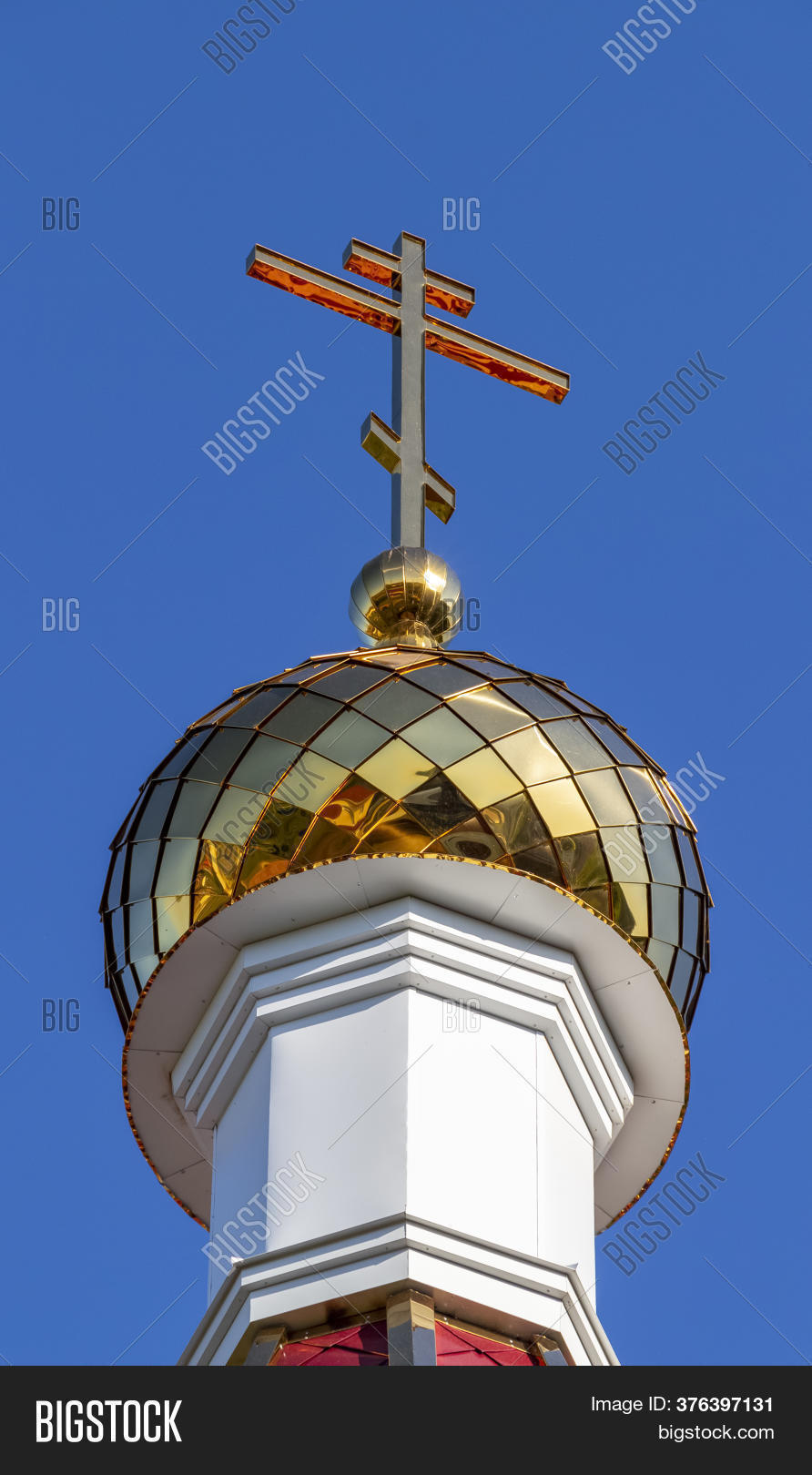 Golden Cross On Temple Image & Photo (Free Trial) | Bigstock