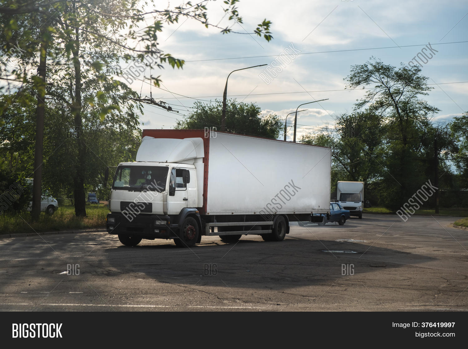 Delivery Van City. Image & Photo (Free Trial) | Bigstock