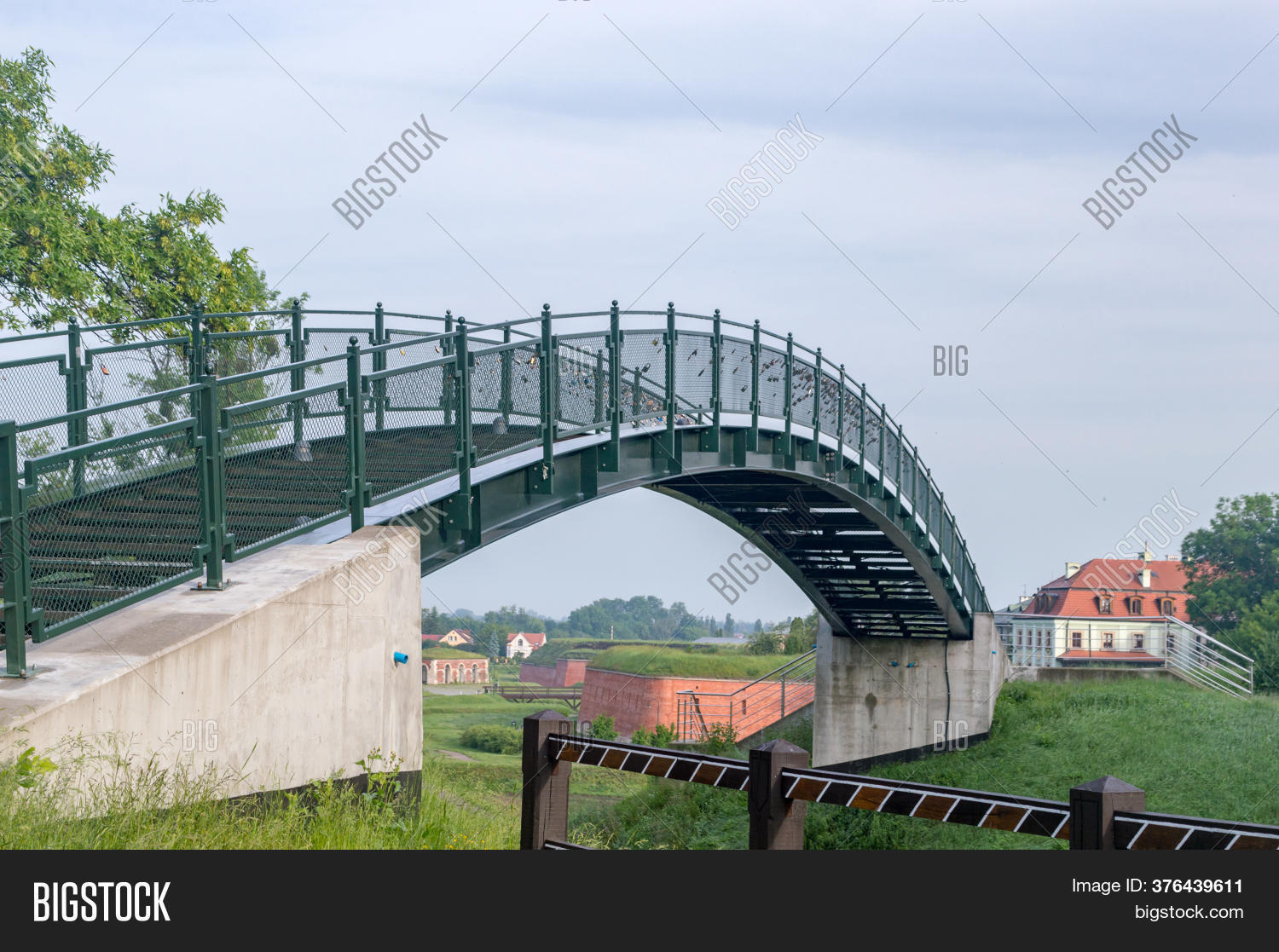 Pedestrian Bridge Over Image & Photo (Free Trial) | Bigstock