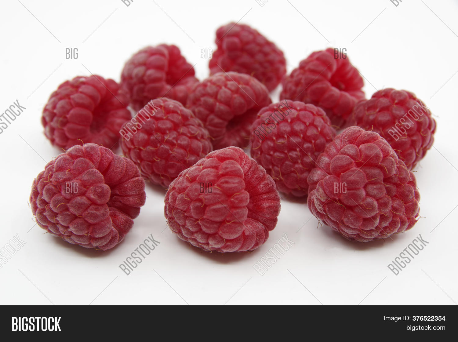 Red Raspberry Isolated Image & Photo (Free Trial) | Bigstock