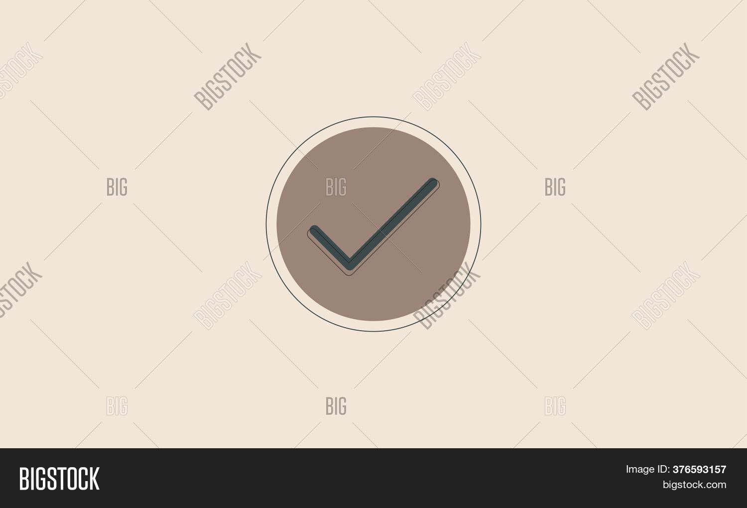 Correction, Tick Icon Image & Photo (Free Trial) | Bigstock