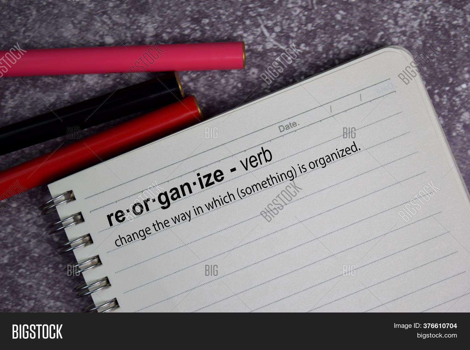 Definition Reorganize Image & Photo (Free Trial) | Bigstock