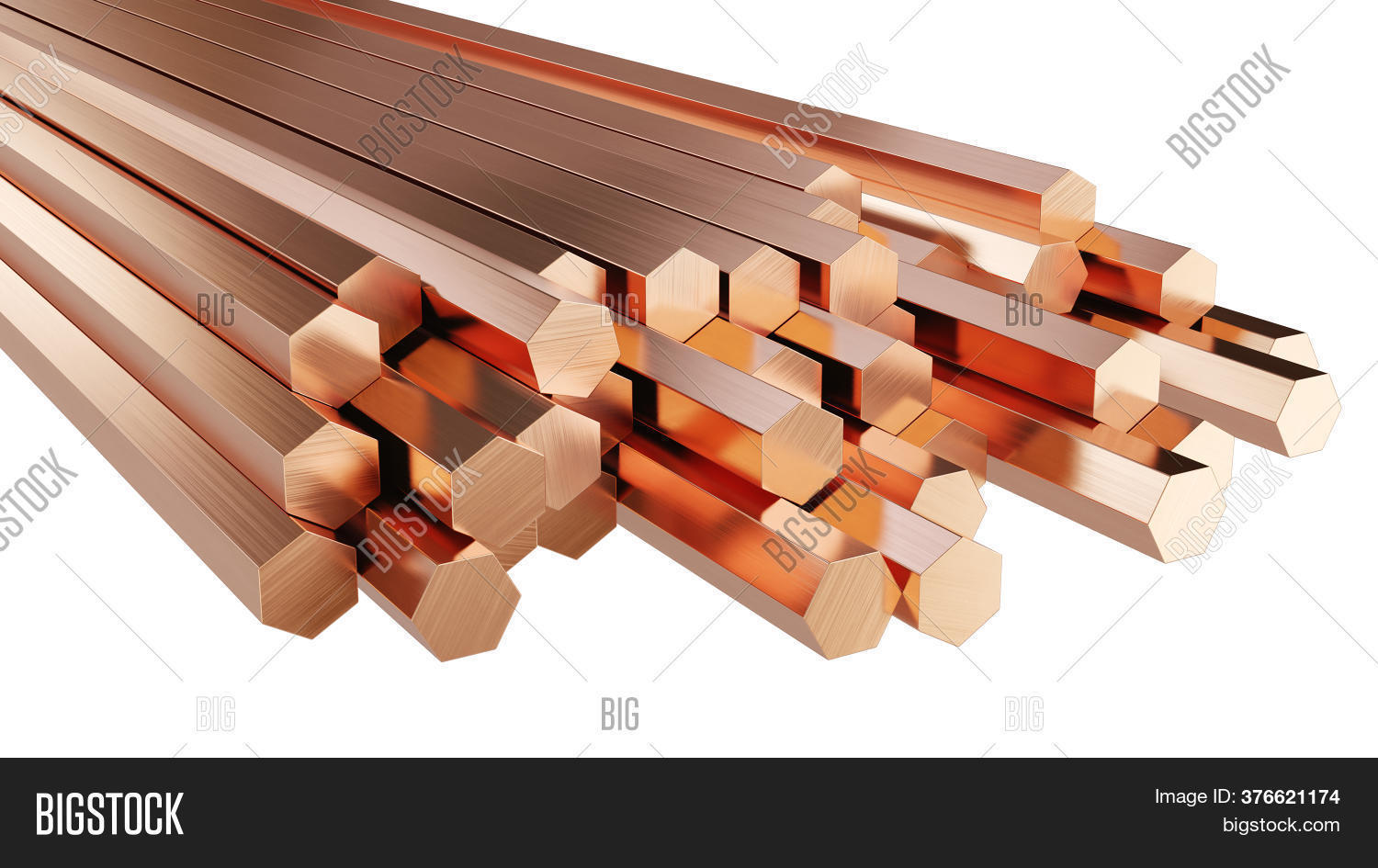 Stack Copper Rods. Image & Photo (Free Trial) | Bigstock