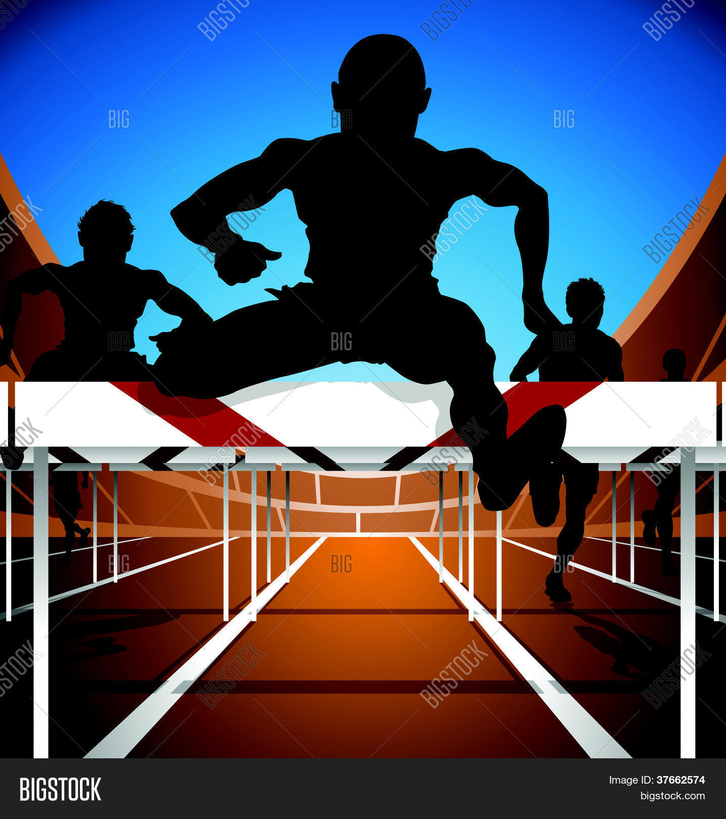 Hurdle Race Vector & Photo (Free Trial) | Bigstock