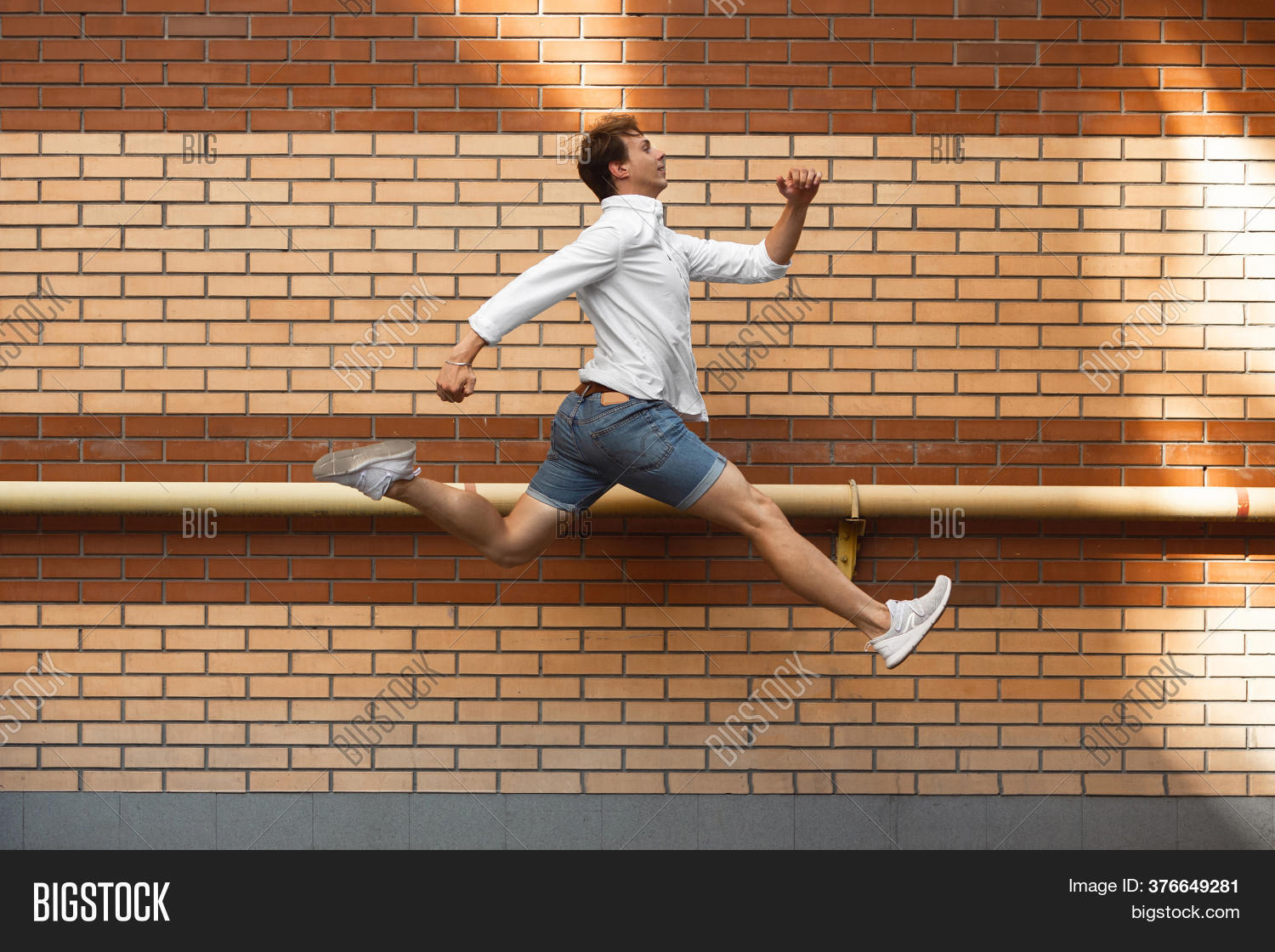 Cheerful. Jumping Image & Photo (Free Trial) | Bigstock